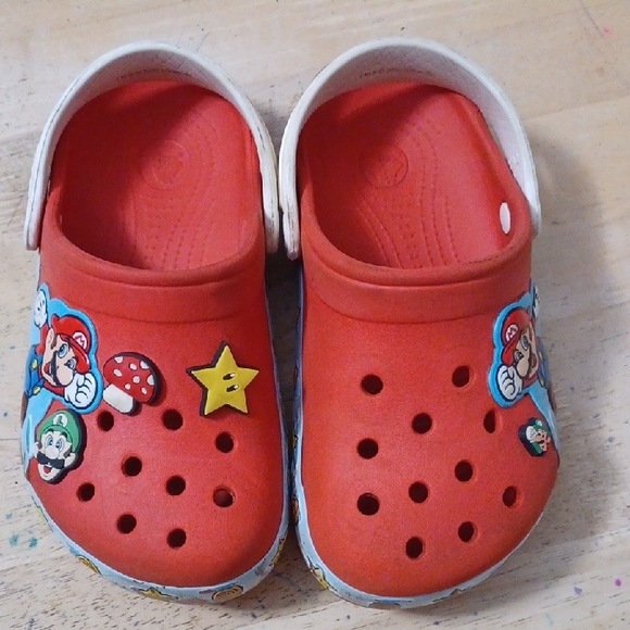 Nintendo | Shoes | Size Super Mario Crocs For Kids | Poshmark